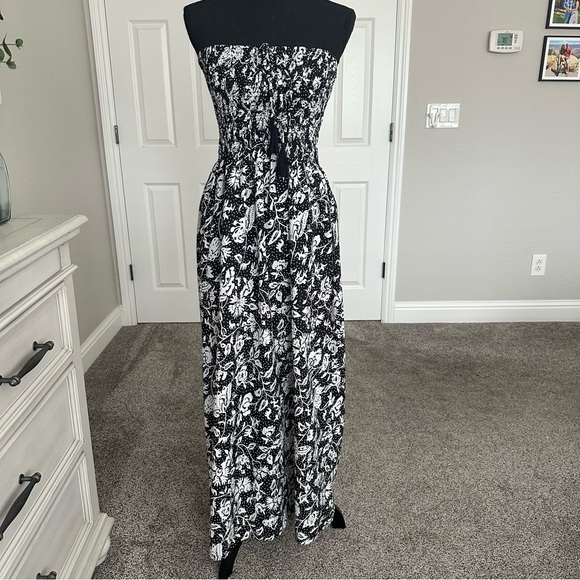 Gypsieblu | Dresses | Gypsie Blu Medium Black And White Strapless Maxi ...